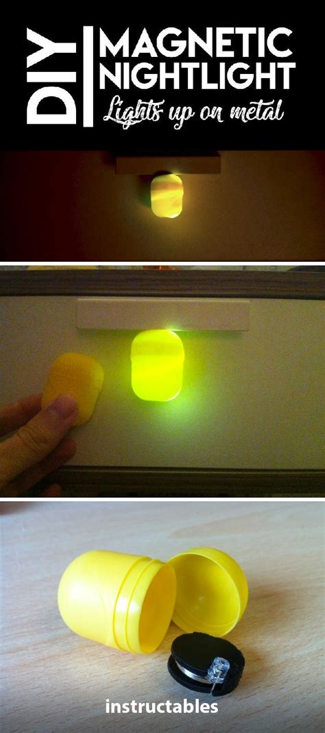 How To Make A Magnetic Nightlight Egg Night Light Solar Light Crafts Light Crafts