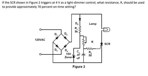 Solved If The SCR Shown In Figure 2 Triggers At 4 V As A Chegg Com