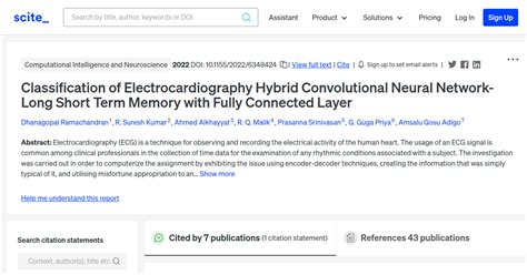 Classification Of Electrocardiography Hybrid Convolutional Neural Network Long Short Term Memory