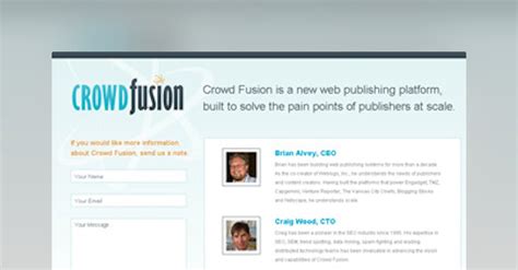 Crowd Fusion One Page Website Award