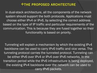 IPv4 IPv6 Co Existence Research Paper PPT Computer Networking Computing