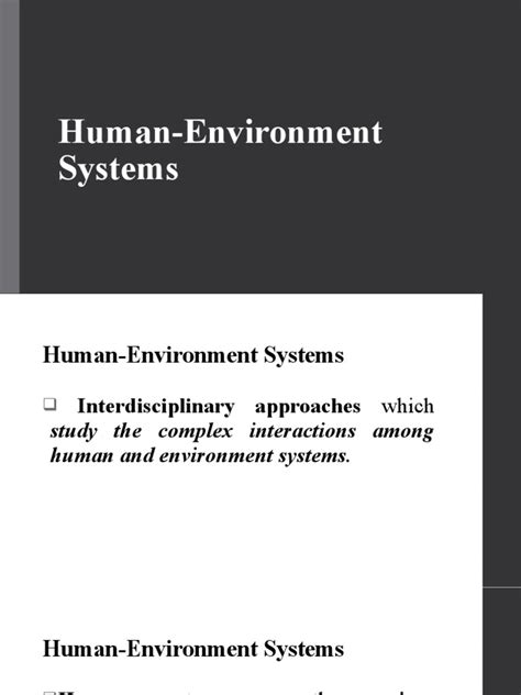 Lesson 6 Human Environment Systems Pdf Natural Environment Space