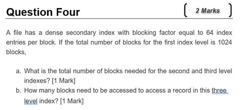 Solved How Are The Primary And Clustering Indexes Defined