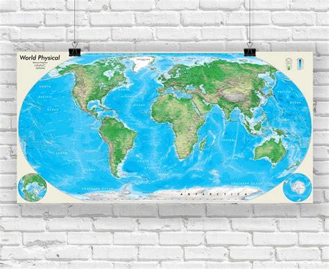 Robinson Projection Map World Map In Robinson Projection With