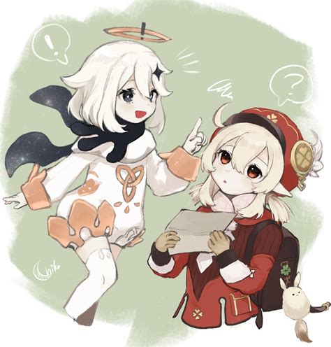 Klee And Paimon Genshin Impact Drawn By Chika User Xujg Danbooru