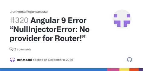 Angular Error NullInjectorError No Provider For Router Issue Uiuniversal Ngu