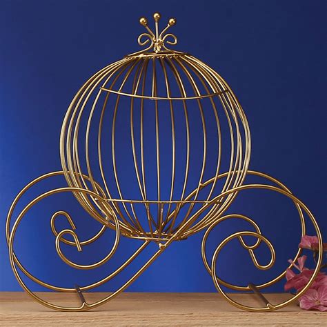 Pumpkin Coach Gold 5″ Metal Balloon