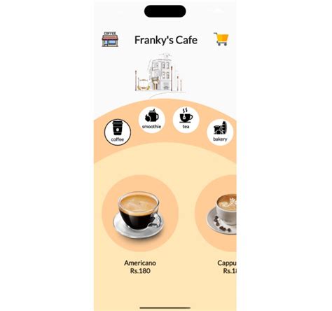 A Simple Coffee Shop UI With Different Items Coded With Flutter