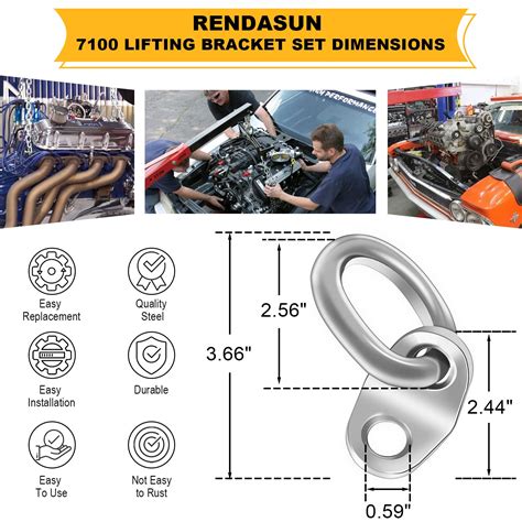 7100 Lifting Bracket Set 2 Set 5500 Lb Engine Lift