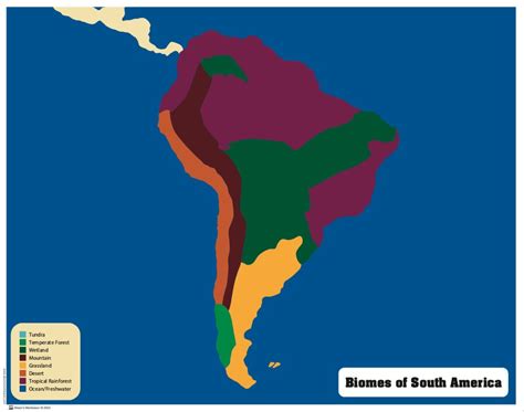 Biomes Puzzle Map Of South America Montessori Material Montessori