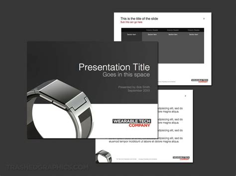 Wearable Technology PowerPoint Templates TrashedGraphics