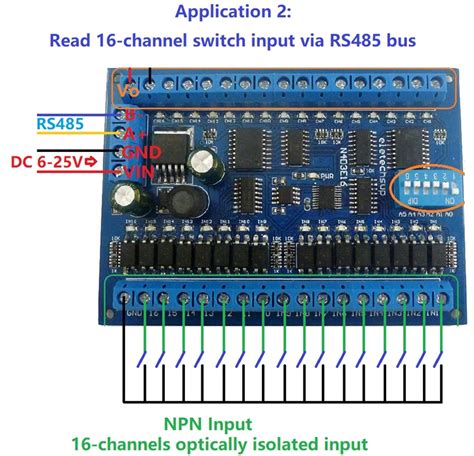 eletechsup n4d3e16 16ch rs485 io controller commamd and manual delta