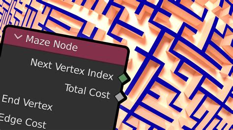making a maze with the shortest edge paths node blendernation
