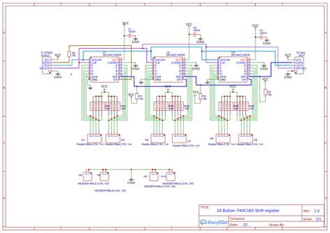 SMD 74HC165x3 Shift Register OSHWLab