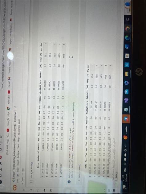 Solved CO Linear Regression Assessment Bicycle Ipynb Chegg