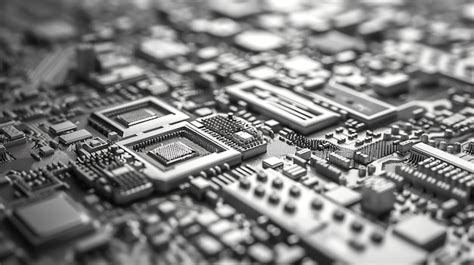 Closeup Of A Computer Motherboard With Intricate Circuitry Premium Ai Generated Image