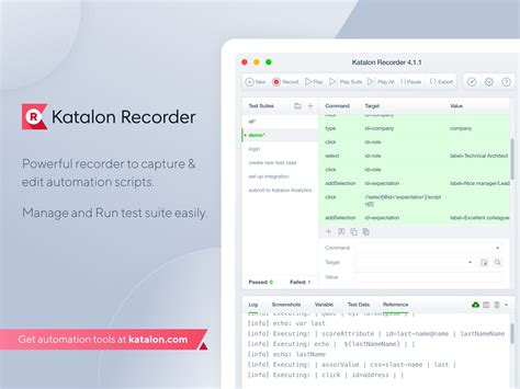 Katalon Recorder Automated Selenium Tests Genera Get This Extension For 🦊 Firefox En Us