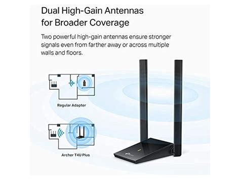 Tp Link Usb Wifi Adapter For Pc Archer T U Plus Ac Mbps Dual Band Wireless Network Adapter