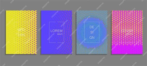 Premium Vector Minimal Abstract Vector Halftone Cover Design Template Future Geometric