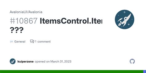 Itemscontrolitemssource · Avaloniaui Avalonia · Discussion 10867 · Github