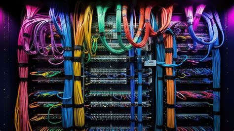 Cables Cabling Network Premium Ai Generated Image