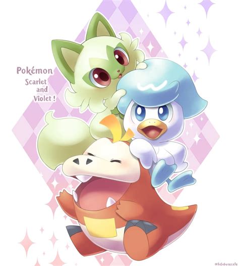 Sprigatito Fuecoco And Quaxly Pokemon Drawn By Sasabunecafe Danbooru