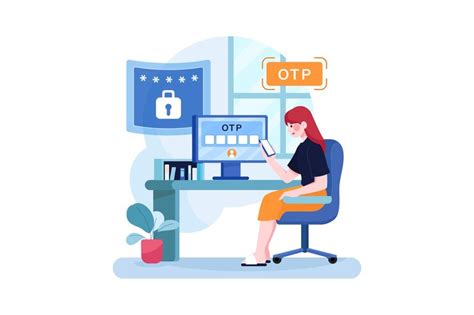Premium Vector Otp Authentication Security