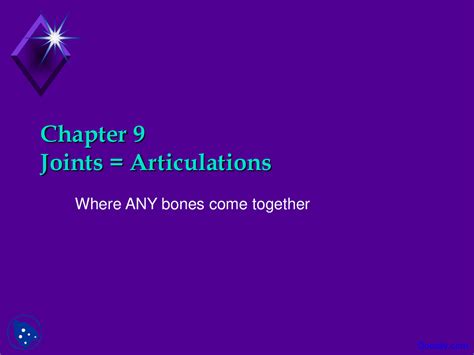 Joints Anatomy Lecture Slides Docsity