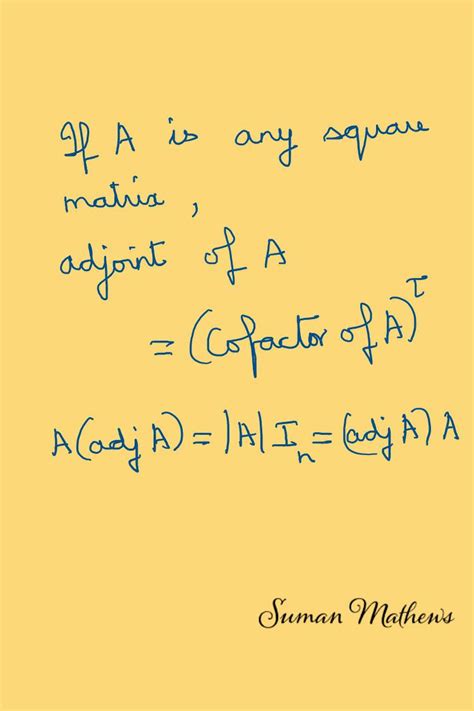 how to calculate adjoint of a matrix r mathmadeeasy
