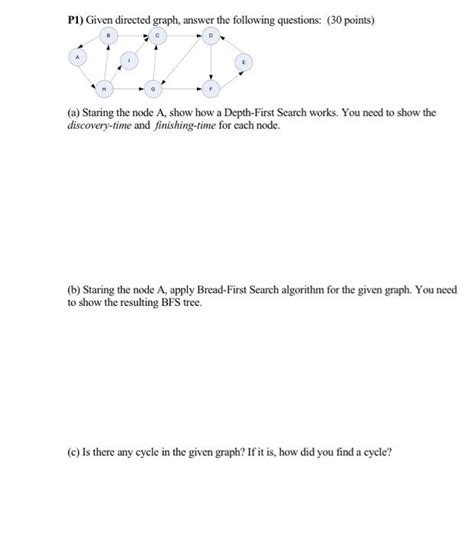 solved p1 given directed graph answer the following