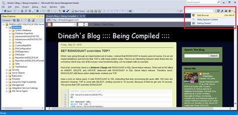 Dineshs Blog Being Compiled Browsing Internet Inside Sql