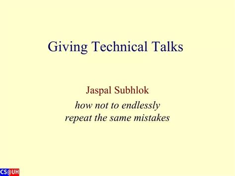 Ppt Giving Technical Talks Powerpoint Presentation Free Download