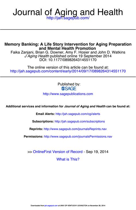 Pdf Memory Banking