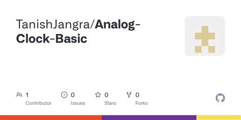 Github Tanishjangraanalog Clock Basic