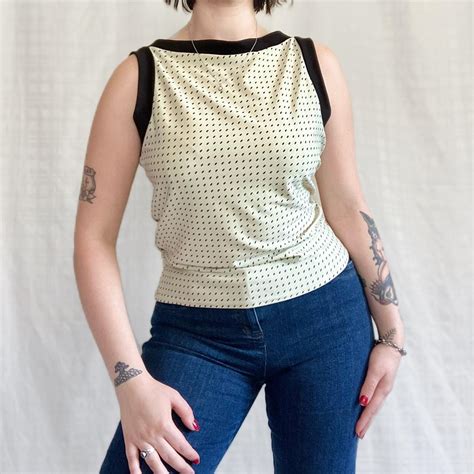 High Neck Tank Top The Color Is A Very Light Shade Depop
