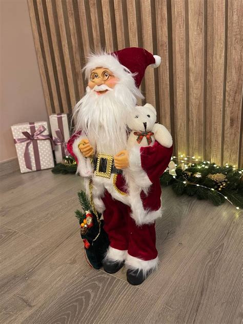 Новорічний Дід Мороз Санта під ялинку з ведмедиком 45 см 9592 9592 — купити в Iнтернет