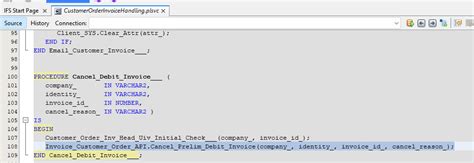 cancel customer order invoice api package ifs community
