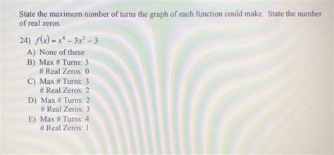 Solved State The Maximum Number Of Turns The Graph Of Each