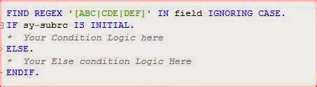 ABAP Tutorials Tips And Tricks Certification Questions And Much More REGEX Statement Instead