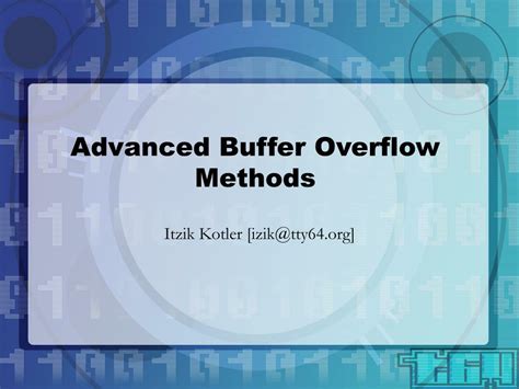 ppt advanced buffer overflow methods powerpoint presentation free