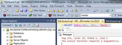 Differences Between Isnull And Coalesce Functions In Sql Server 2012