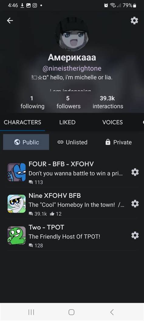 my character ai account by lialovescountryhuman on deviantart