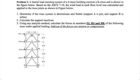 solved a lateral load resisting system of a 4 story building