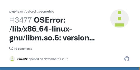 OSError Lib X86 64 Linux Gnu Libm So 6 Version GLIBC 2 27 Not Found Required By Home User