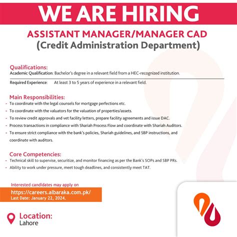 Job Opening Muhammad Asad