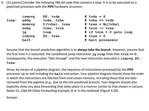 Solved 15 ﻿points ﻿consider The Following Y86 64 ﻿code