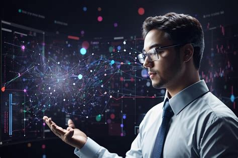 Premium Photo A Businessman Harnessing Ai Big Data Digital Neural