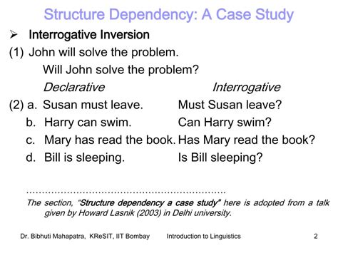 Ppt Principle Of Structure Dependency Bibhuti Bhusan Mahapatra Powerpoint Presentation Id