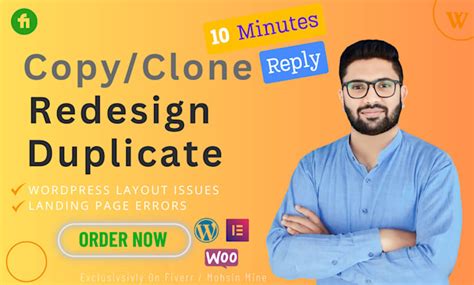 Clone Duplicate Design Revamp And Redesign A Wordpress Website By