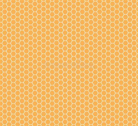 Hexagon Honeycomb Seamless Pattern Honeycomb Grid Seamless Texture Yellow Hexagonal Cell